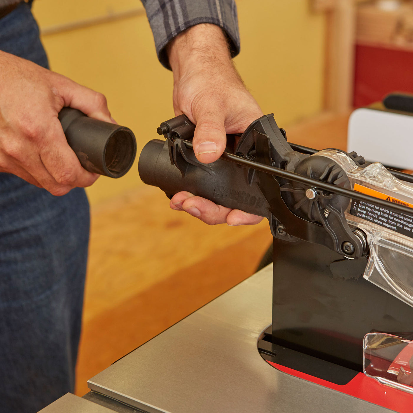 SawStop Overarm Dust Collection — Barbo Machinery & Supply